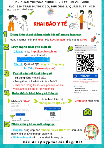 KHAI BÁO Y TẾ ĐIỆN TỬ KHI ĐẾN KHÁM TẠI BV CTCH